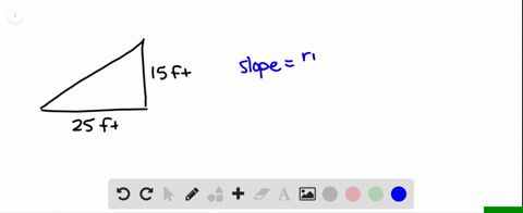 SOLVED:A 5 -foot-long ramp is to have a slope of 0.75 . How high should ...