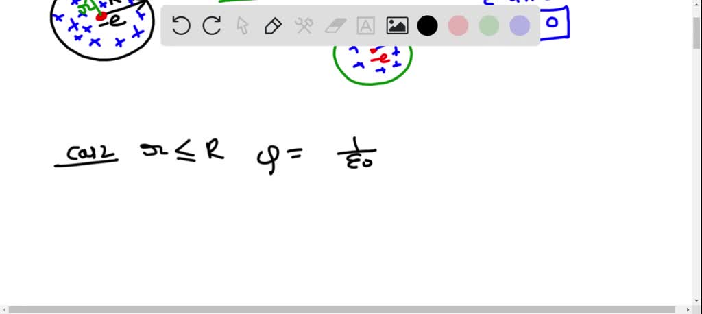 SOLVED:The Thomson model of the hydrogen atom is a sphere of radius R ...