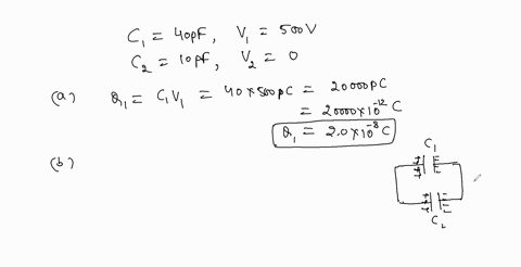 SOLVED:Find the net capacitance of the combination of series and ...
