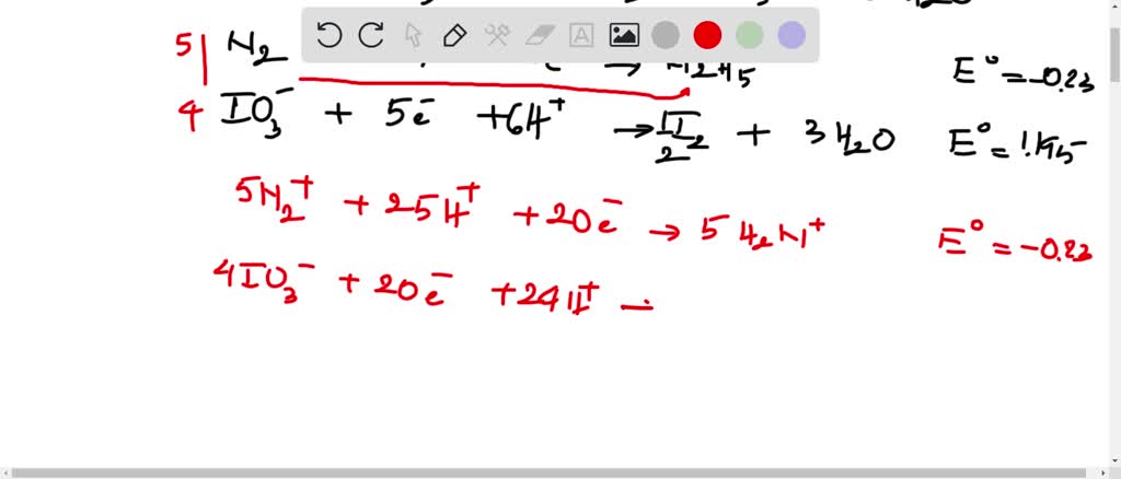 SOLVED:A common analytical method for hydrazine involves its oxidation ...