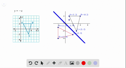 In Exercises 13-16, graph the polygon and its image after a relection ...