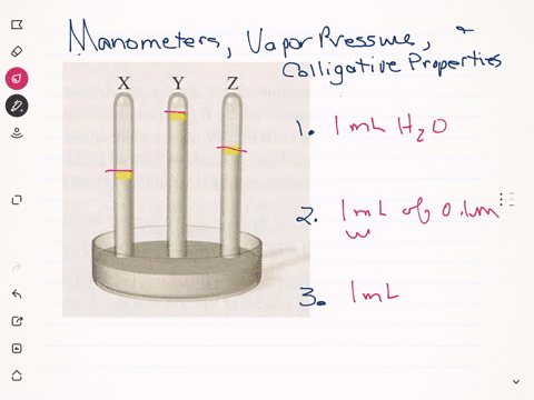 SOLVED:Consider the three mercury manometers shown in the diagram at ...