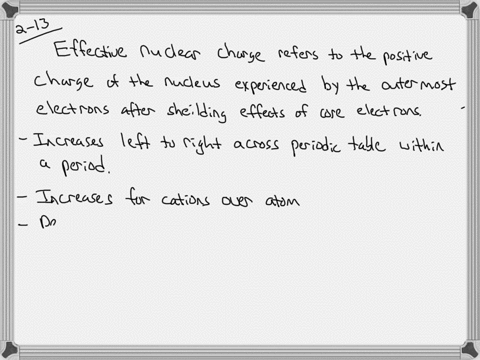 SOLVED:Which of the following atoms or ions has the largest effective ...