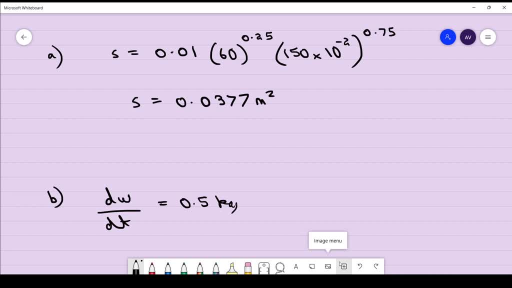 SOLVED:The Dubois formula relates a person's surface area, s, in meters ...