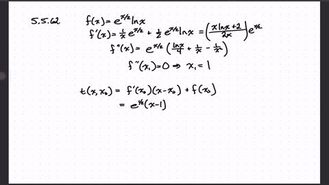 SOLVED:Find an equation of the tangent line to the graph of f(x)=e^x ...
