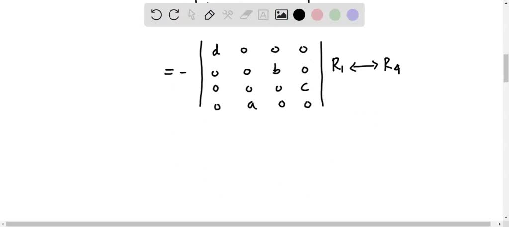 SOLVED:A matrix M and det(M) are given. Matrices A, B and C are formed ...
