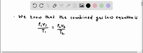 SOLVED:Rearrange the variables in the combined gas law to solve for T2.
