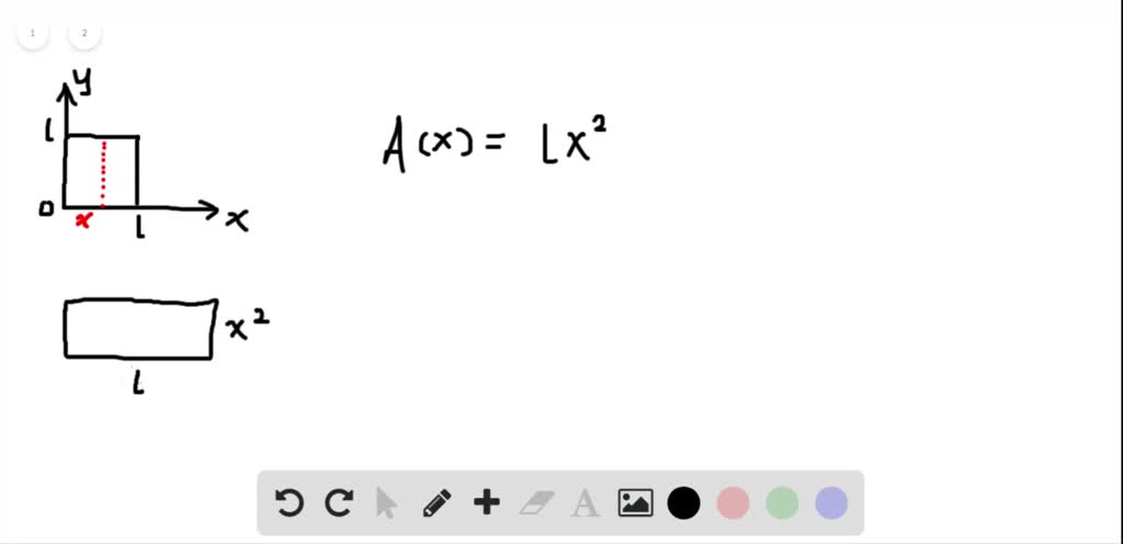 SOLVED:The base is a square, one of whose sides is the interval [0, ℓ ...