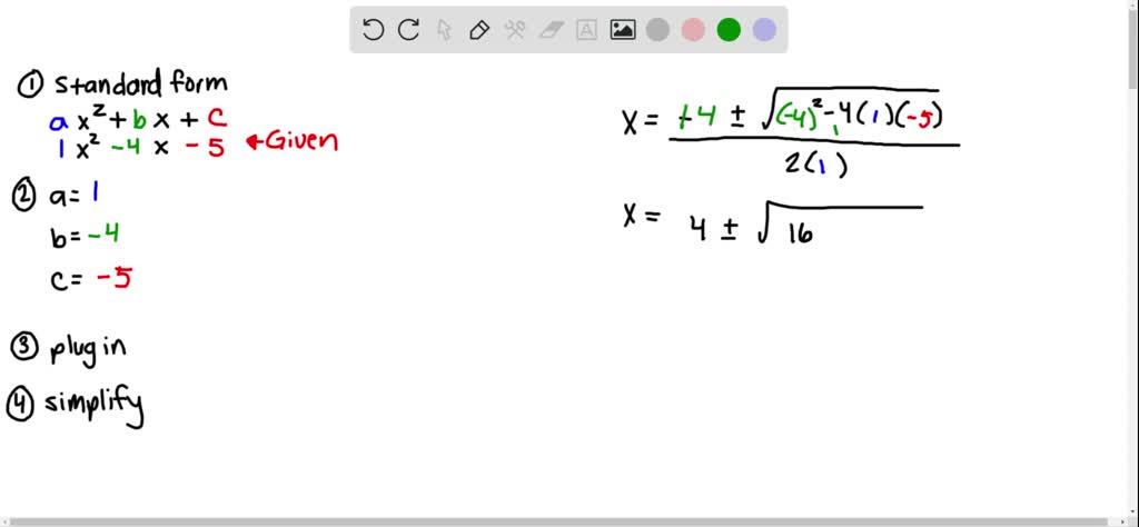 SOLVED:Solve using the quadratic formula. If there are no real roots ...