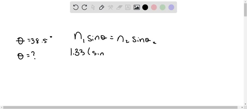 A diver shines a flashlight upwards from beneath the water at a 42.5^∘ ...
