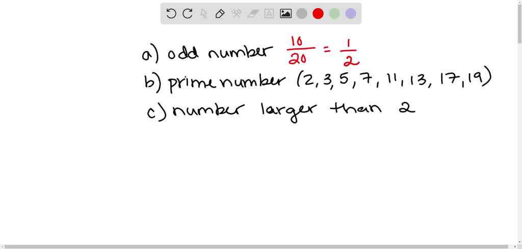 SOLVED:The probability is the ratio number of favorable outcomes Use ...