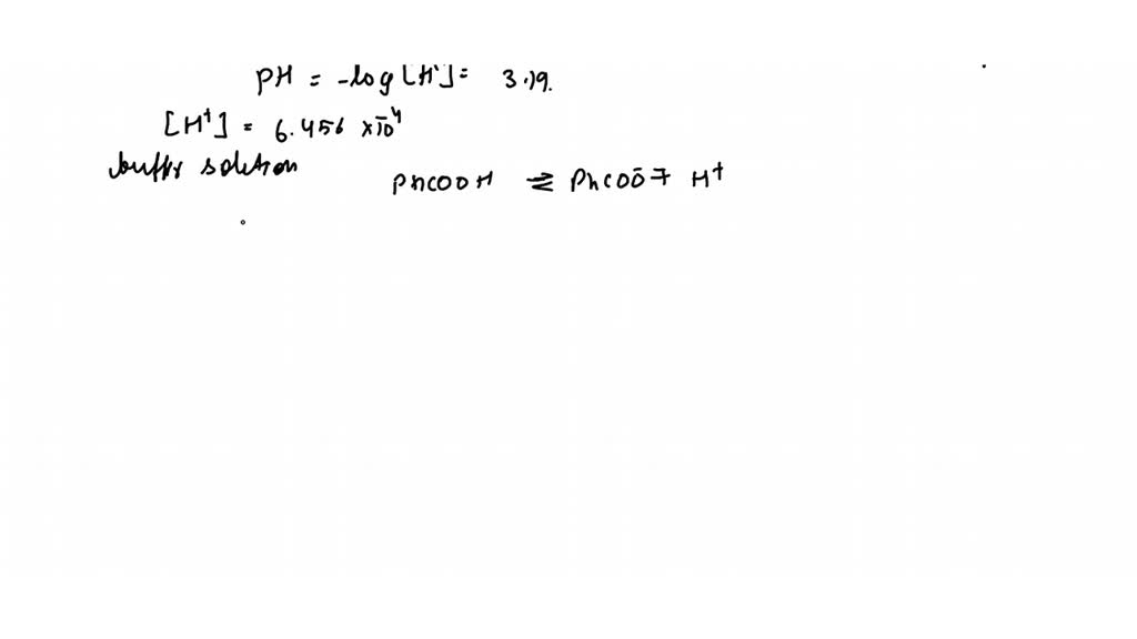 SOLVED:The ionization constant of benzoic acid is 6.46 ×10^5 and Ksp ...