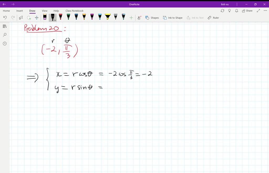 SOLVED Convert Each Of The Given Pairs Of Polar Coordinates To A Pair 