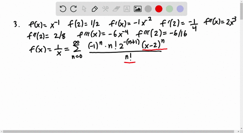 SOLVED:(a) Find the Taylor polynomials up to degree 3 for f(x)=1 / x ...