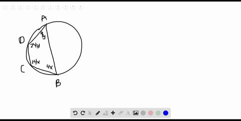 SOLVED:MATHEMATICAL CONNECTIONS In Exercises 19–21, find the values of x and y. Then find the ...
