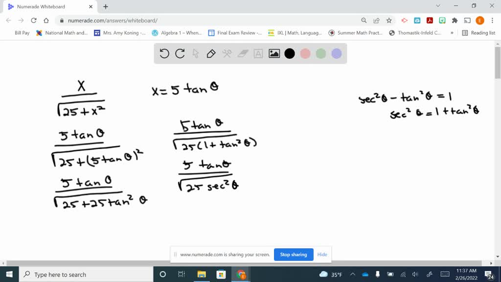 SOLVED:Refer to Example 1 . Make the indicated trigonometric ...