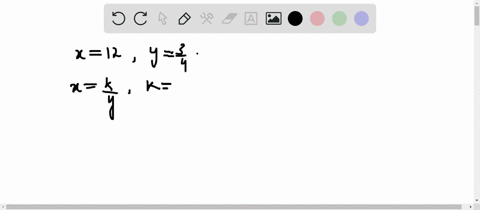 SOLVED:The variables x and y vary inversely. Use the given values to write an equation that ...