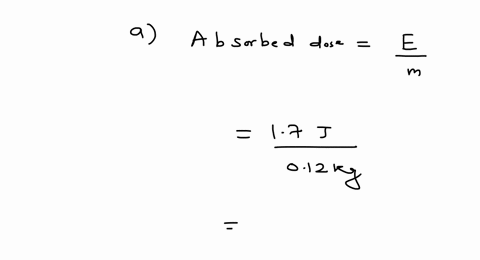 SOLVED:E What absorbed dose (in rads) of \alpha particles (\mathrm{RBE ...