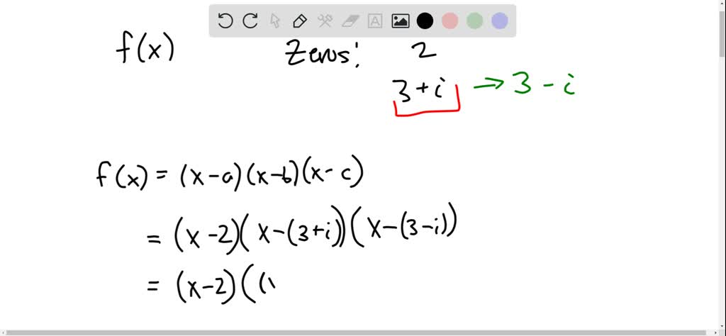 Find a polynomial function f(x) of least degree having only real coefficients and zeros as given ...