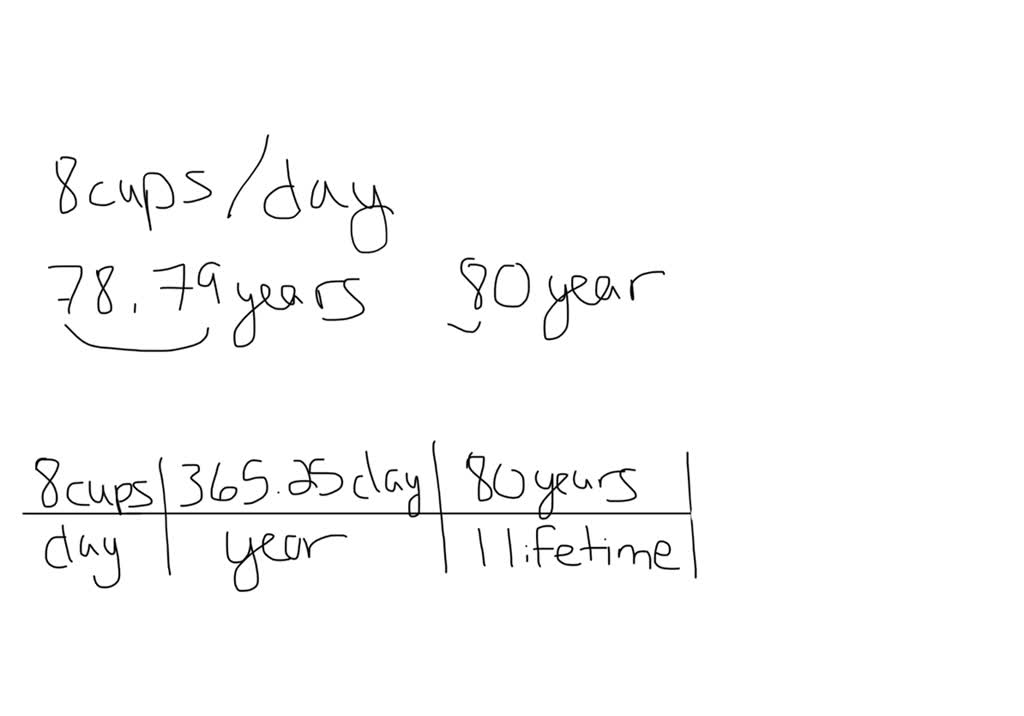 Estimate the number of liters of water a human drinks in a lifetime ...