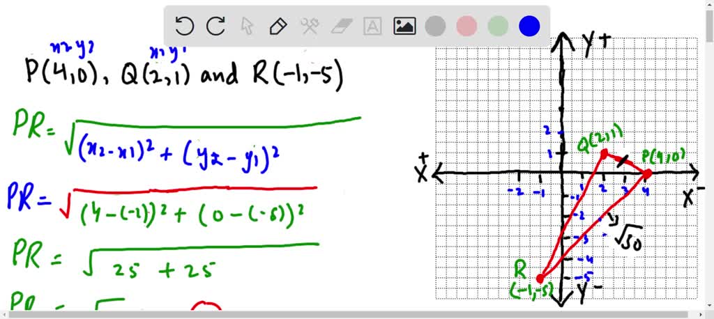SOLVED:Show that the given points form the vertices of the indicated polygon. Right-angled ...