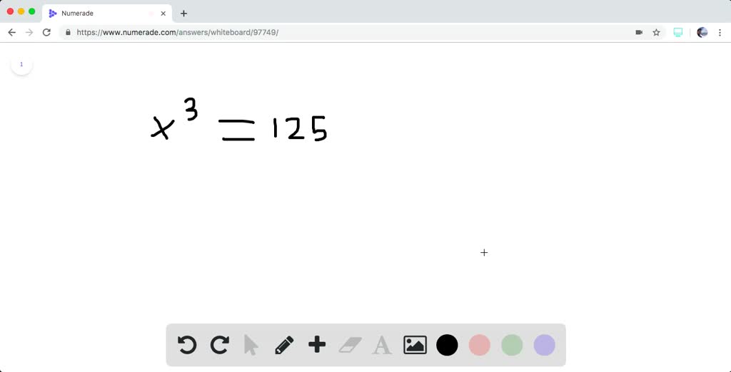 SOLVED To Solve The Equation X 3 125 We Take The Root Of Each Side So