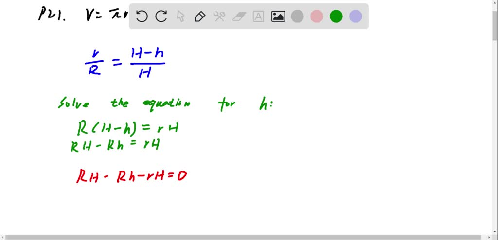 SOLVED:Inscribe a right circular cylinder of height h and radius r in a ...