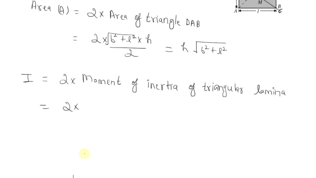 SOLVED:A homogeneous lamina has the shape of a square of side a. Find ...