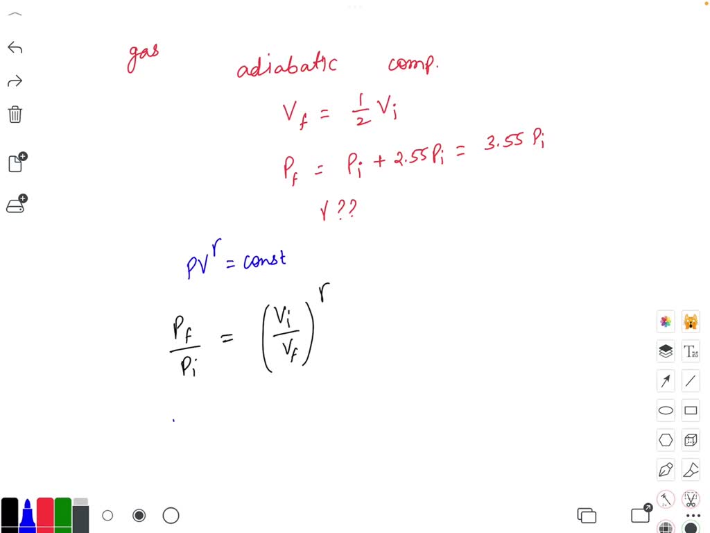 ⏩SOLVED:A gas undergoes an adiabatic compression during which its ...