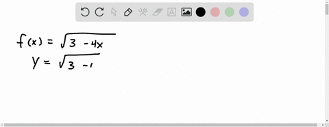 SOLVED:For the following exercises, find the inverse of the functions. f(x)=√(3-4 x)