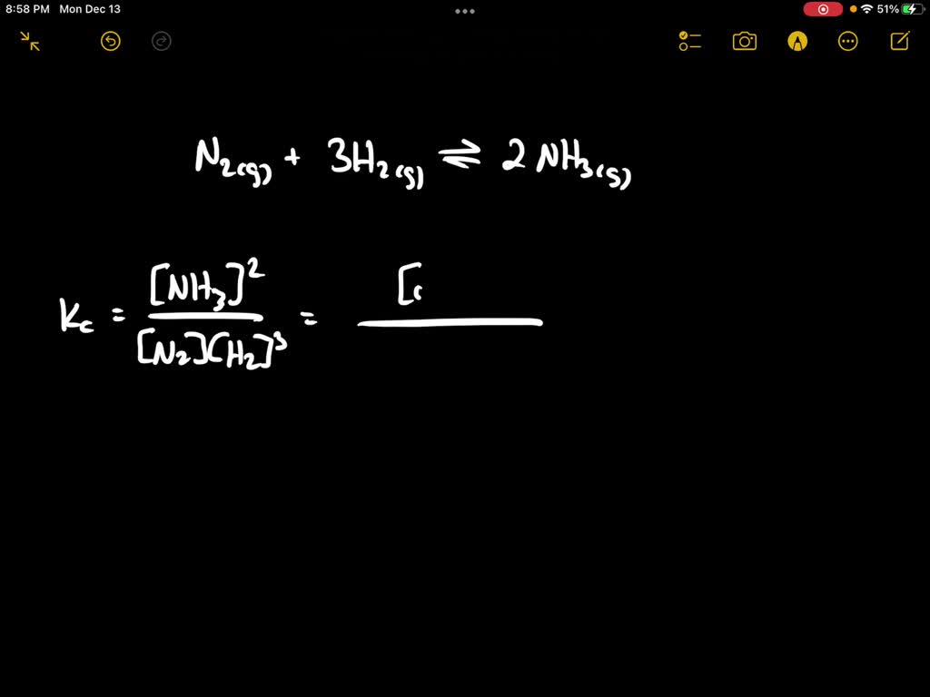 ⏩SOLVED:Nitrogen reacts with hydrogen to form ammonia. N2( g)+3… | Numerade