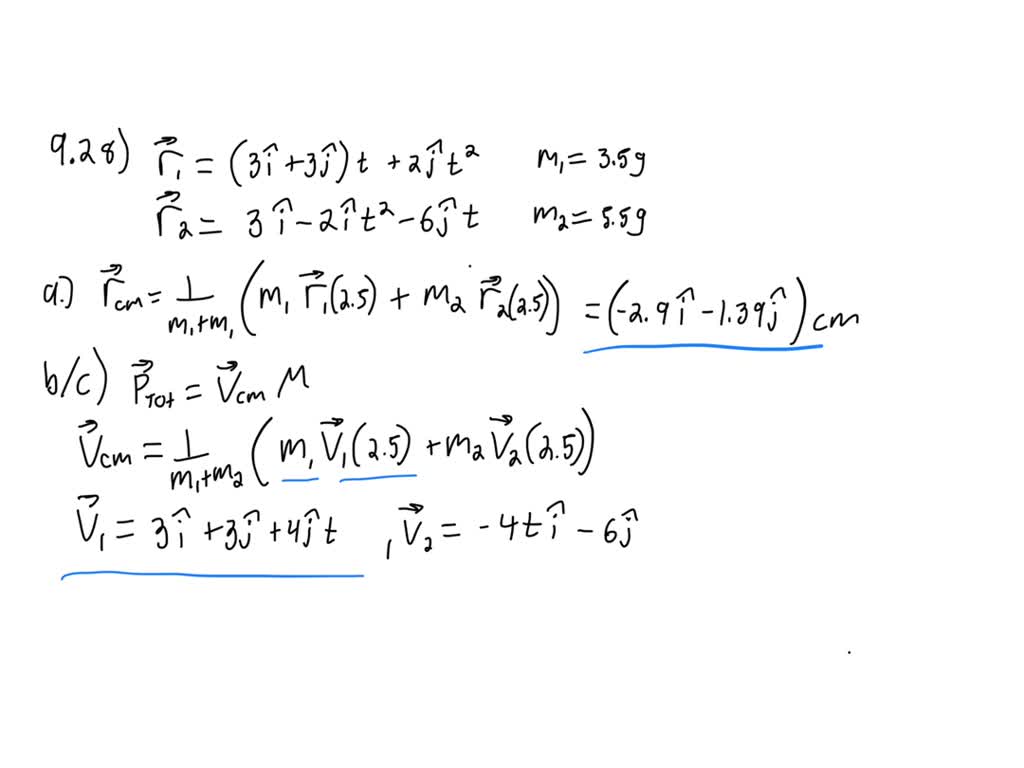 Solved The Vector Position Of A 3 50 G Particle Moving In The X Plane Varies In Time According