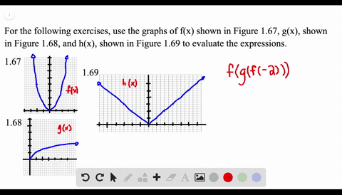 SOLVED:For the following exercises, use graphs of f(x), shown in Figure 1.67, g(x), shown in ...