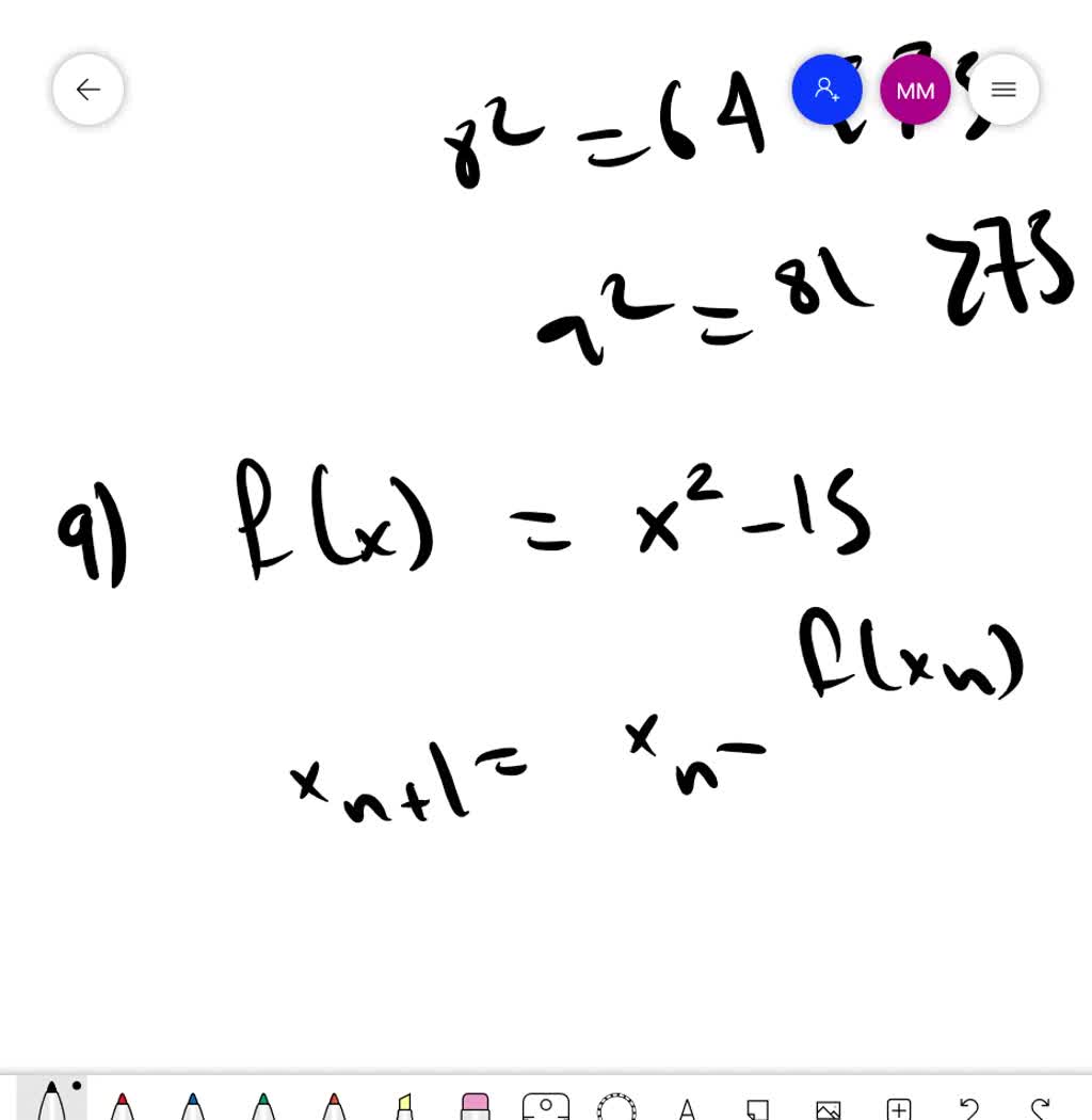 SOLVED To Calculate The Square Root Of A Number X We Can Use Newton s 