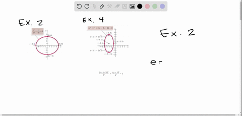 SOLVED:Observe the shapes of the ellipses in Examples 2 and 4. Which ...
