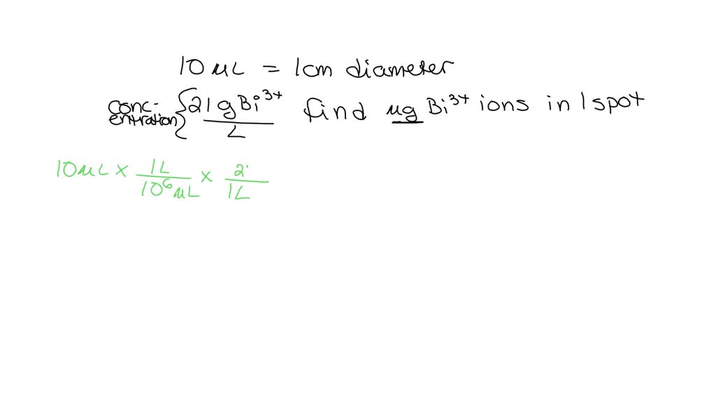 ⏩SOLVED:In this experiment it takes about 6 microliters of solution ...