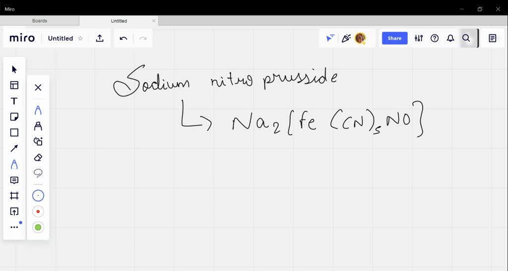 SOLVED: Sodium nitroprusside Na2[Fe(CN)5 NO] is used as reagent for ...