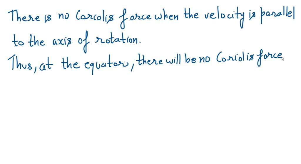 SOLVED:Suppose that a parcel of air initially at rest on the equator is ...