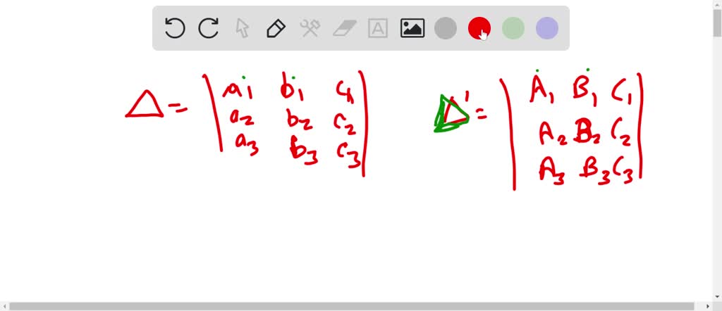 VIDEO solution:If the capital letters denote the cofactors of the ...