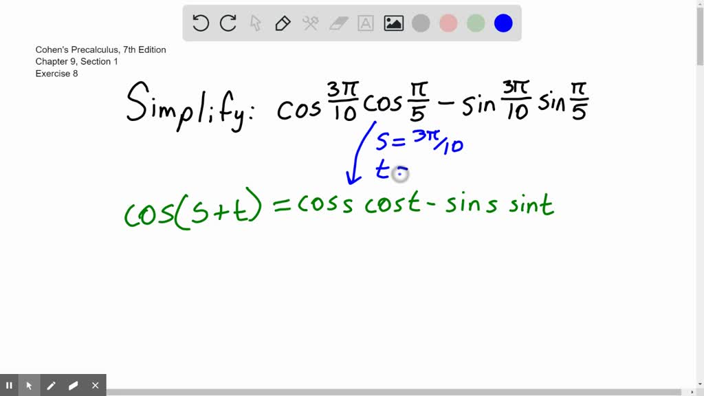 SOLVED:Use the addition formulas for sine and cosine to simplify the ... SOLVED:Use the addition formulas for sine and cosine to simplify the ...