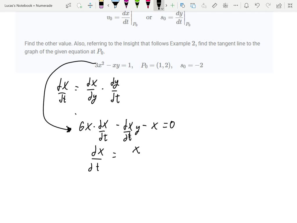 ⏩SOLVED:Variables x and y are functions of a parameter t and are… | Numerade