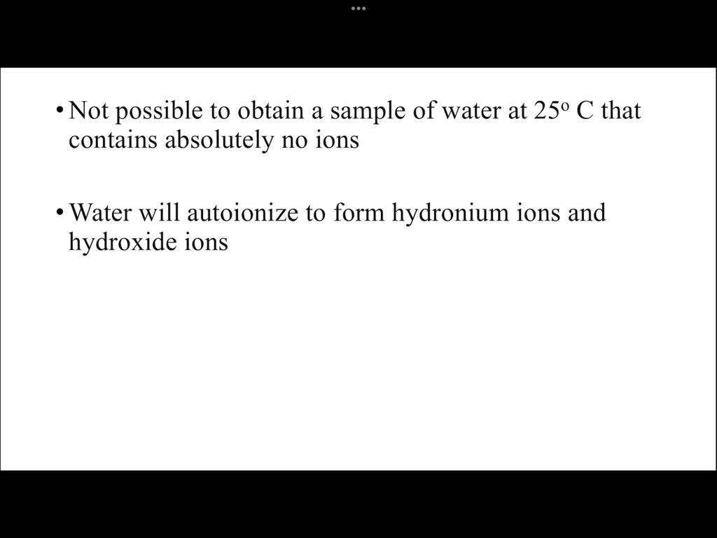 a. Is 100 % pure, chemical-free water possible? b. What do we actually ...