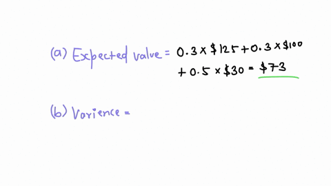 ⏩SOLVED:Consider a lottery with three possible outcomes: 125 will ...