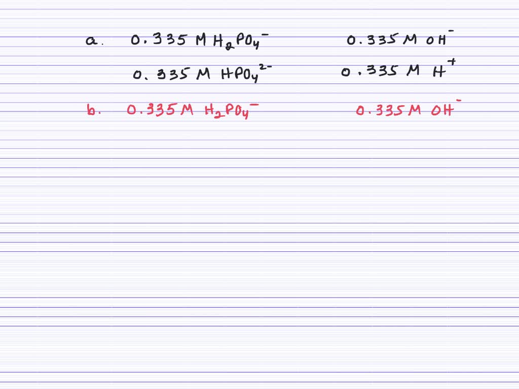 SOLVED:The buffer capacity indicates how much OH^- or H^+ ions a buffer ...