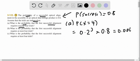 SOLVED:Suppose that X is a negative binomial random variable with p=0.2 ...