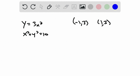 SOLVED:Verify that the points of intersection specified on the graph of ...