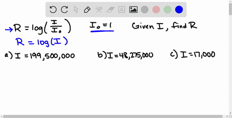 SOLVED:In Exercises 63 and 64, use the Richter scale R = logII0 for measuring the magnitudes of ...