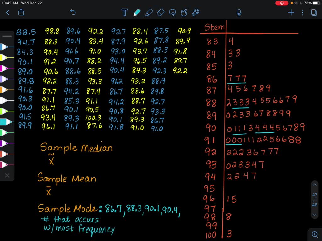 SOLVED:Using the data in Table 10.22, find the mean area of the continents. Compare the mean to ...