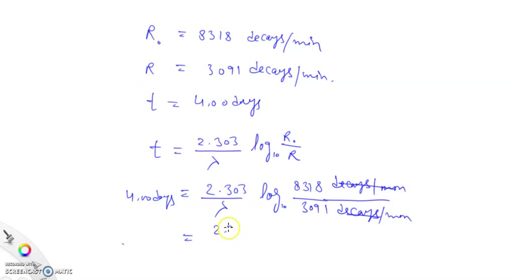SOLVED A Certain Radioactive Isotope Has A Half life Of 20 Days