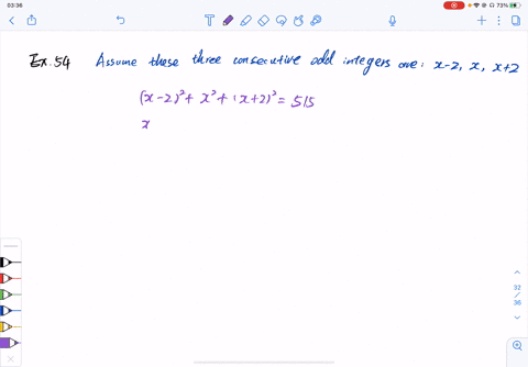 SOLVED:The sum of the squares of three consecutive odd integers is 515 ...
